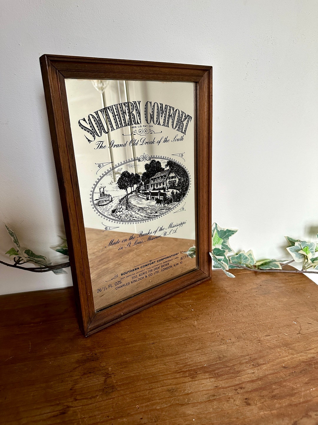 Vintage Southern Comfort Advertising Mirror Advertising Picture on ...