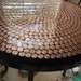 Stunning Penny Tiled Bistro Table Encased in Resin/epoxy - Etsy