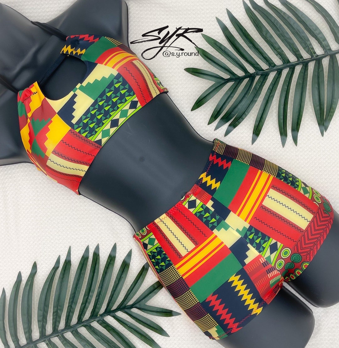 African Swimsuits for Women. African Swimwear Bikini. African Bathing ...