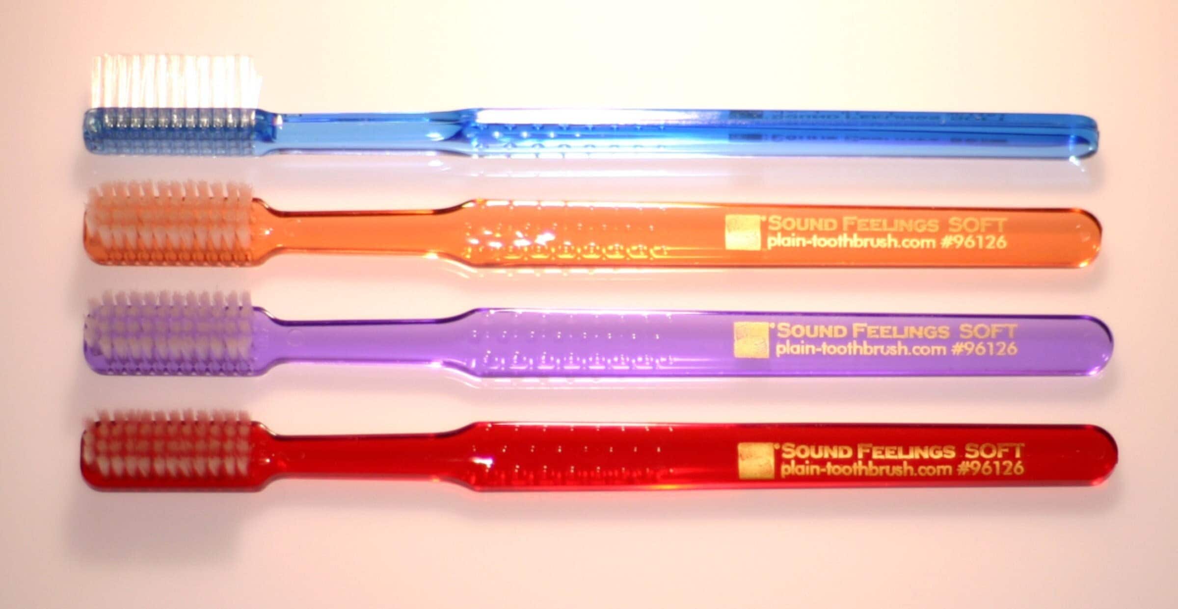 New Vintage Toothbrushes 4-pack - Extra Soft, Soft, Medium, Hard, Extra ...