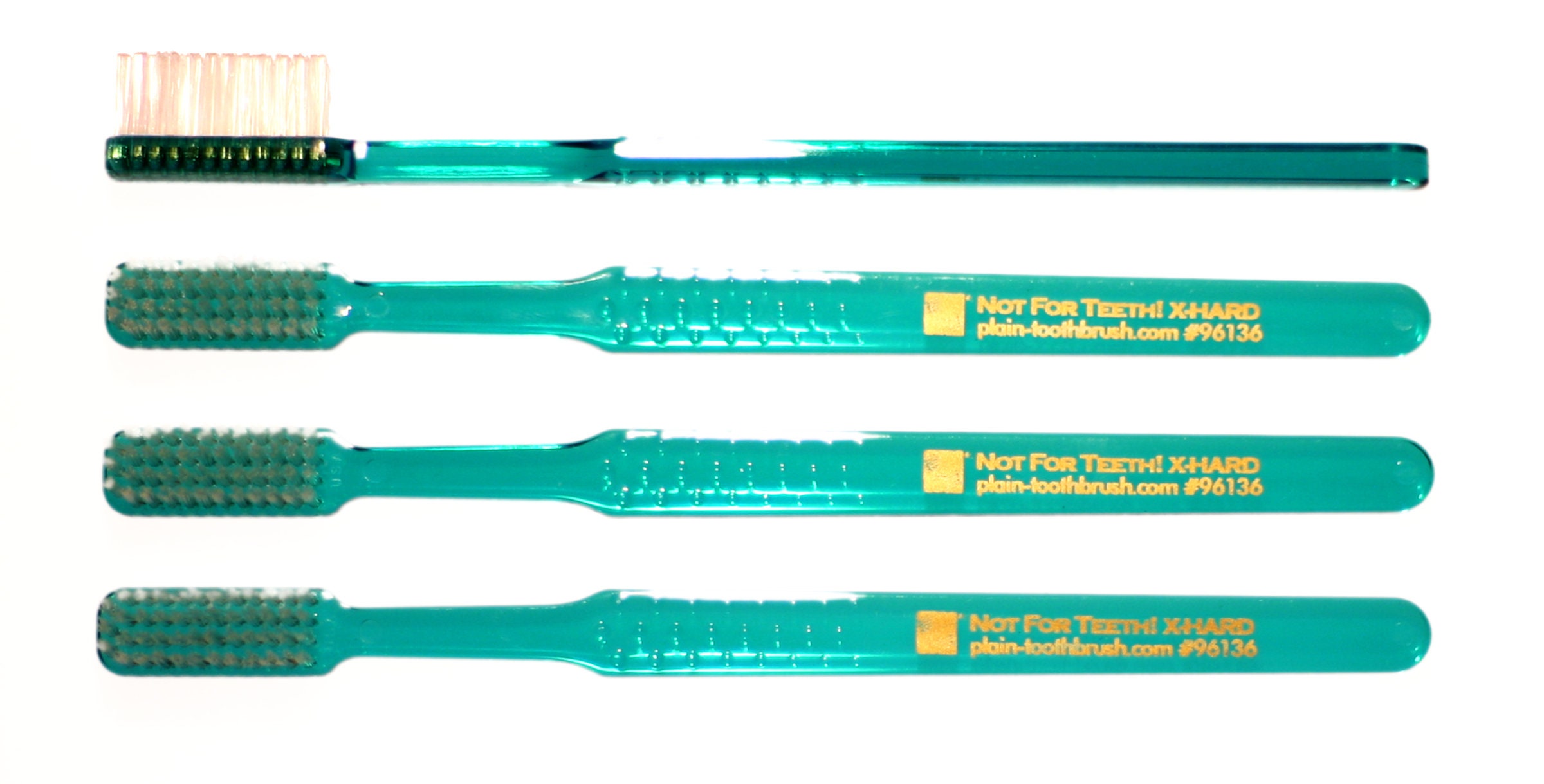 New Vintage Toothbrushes 4-pack - Extra Soft, Soft, Medium, Hard, Extra ...