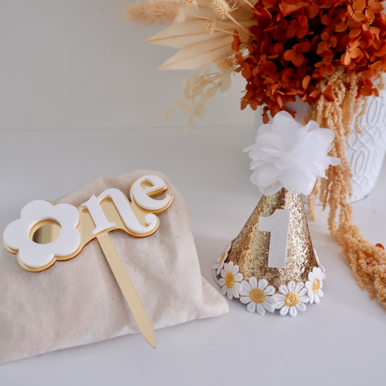 Sweet as a Daisy Party Hat - Daisy - First Birthday - Birthday Party ...