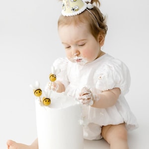 First Bee Day Party Hat - Bee Day Birthday Hat - Birthday Party Hat ...