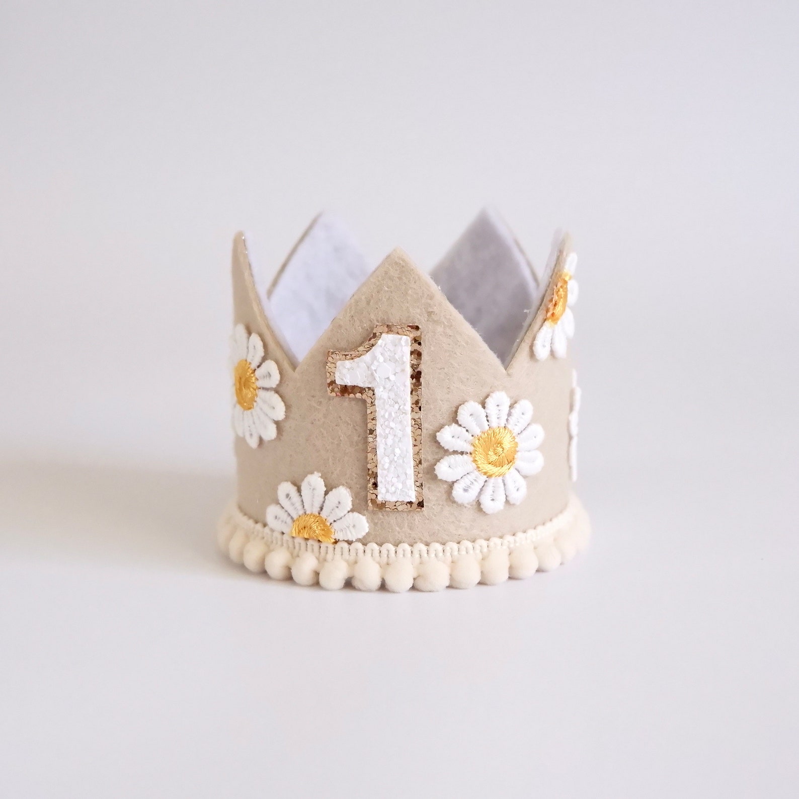 Daisy Boho Birthday Crown - Boho Crown - First Birthday - Daisy Crown ...