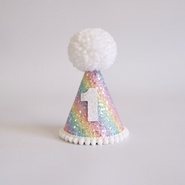 Rainbow Party Hat - Etsy
