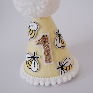 First Bee Day Party Hat - Bee Day Birthday Hat - Birthday Party Hat ...