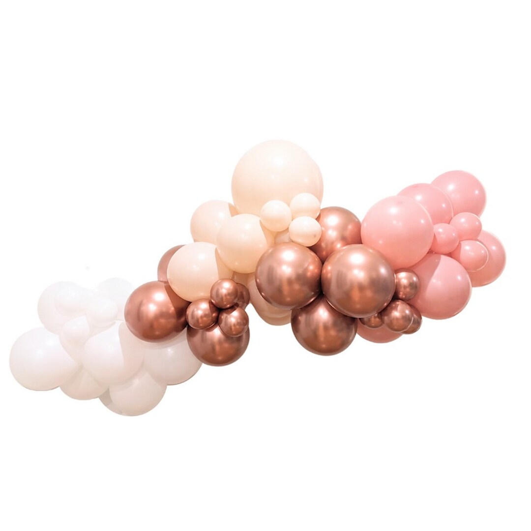 Dusty Pink Balloon Garland - DIY Balloon Garland - Cake Smash - First ...