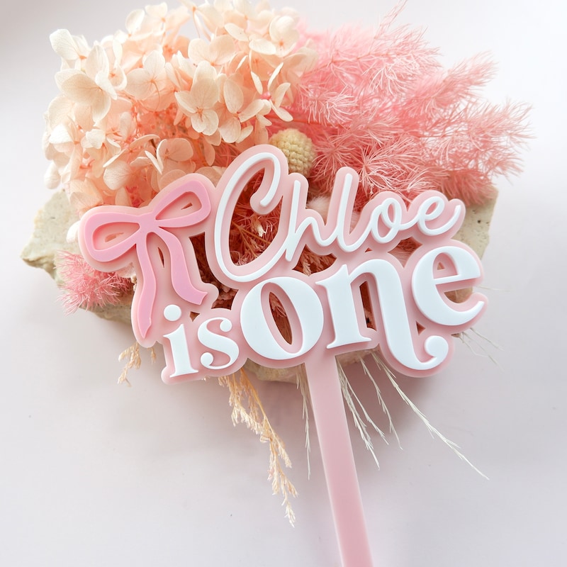One Cake Topper - Etsy