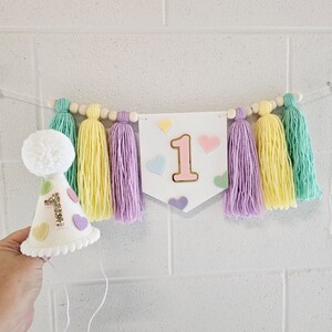 Pastel Hearts Party Hat Pastel Hearts Birthday Hat Birthday Party Hat ...