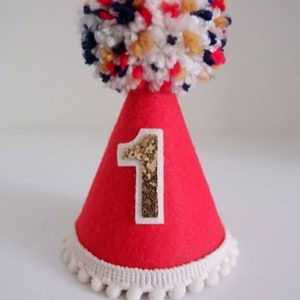 Fun Red Party Hat - Fun Red Birthday Hat - First Birthday - Birthday ...