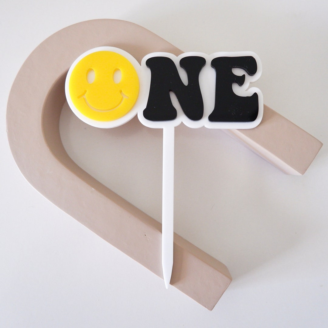 One Happy Dude Cake Topper - First Birthday Cake Topper - One Cake ...