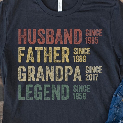 Personalized Dad Grandpa Shirt Fathers Day Shirt Etsy