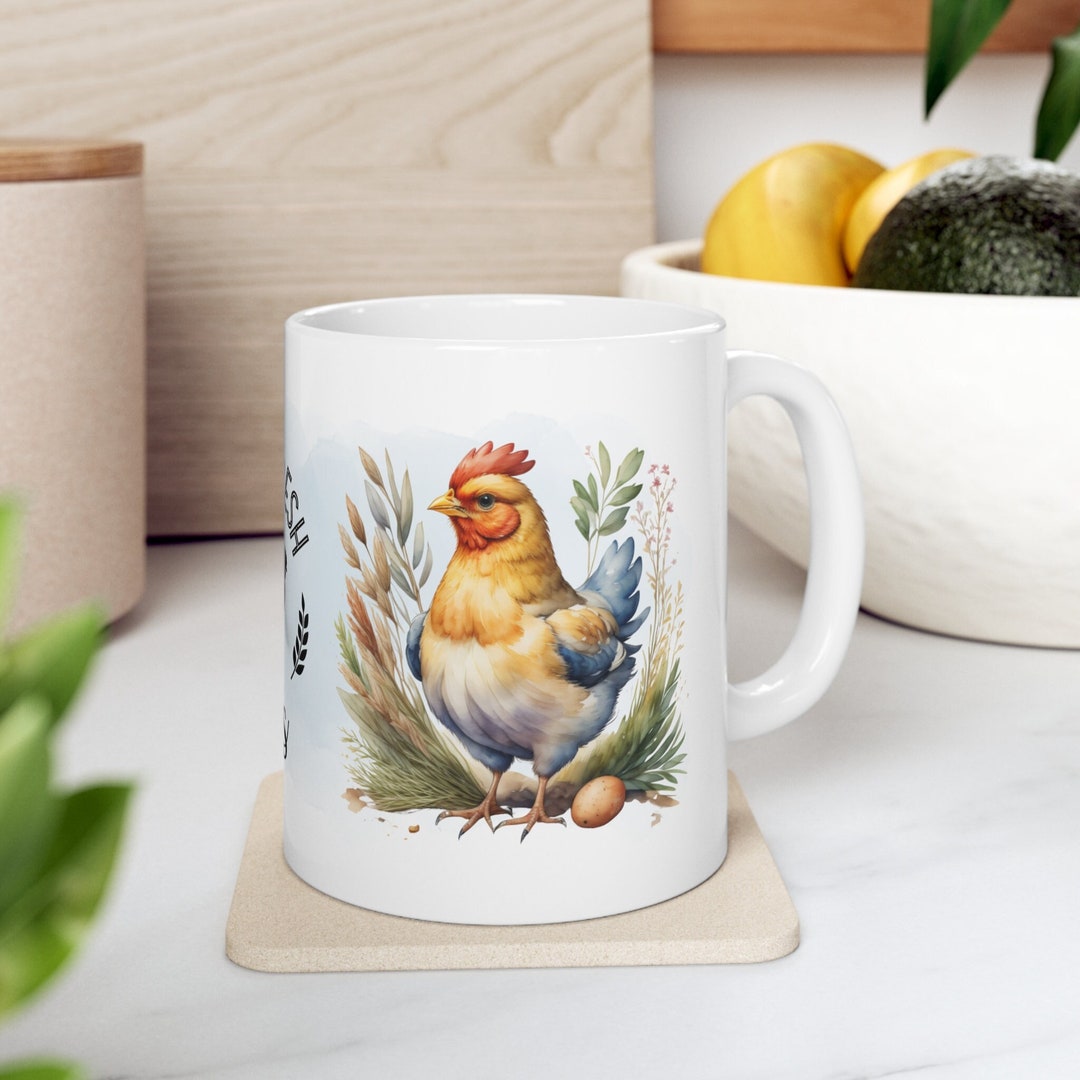 Chicken Mug, Chicken Gifts, Chicken Coffee Mug, Farm Mug, Chicken Lover ...