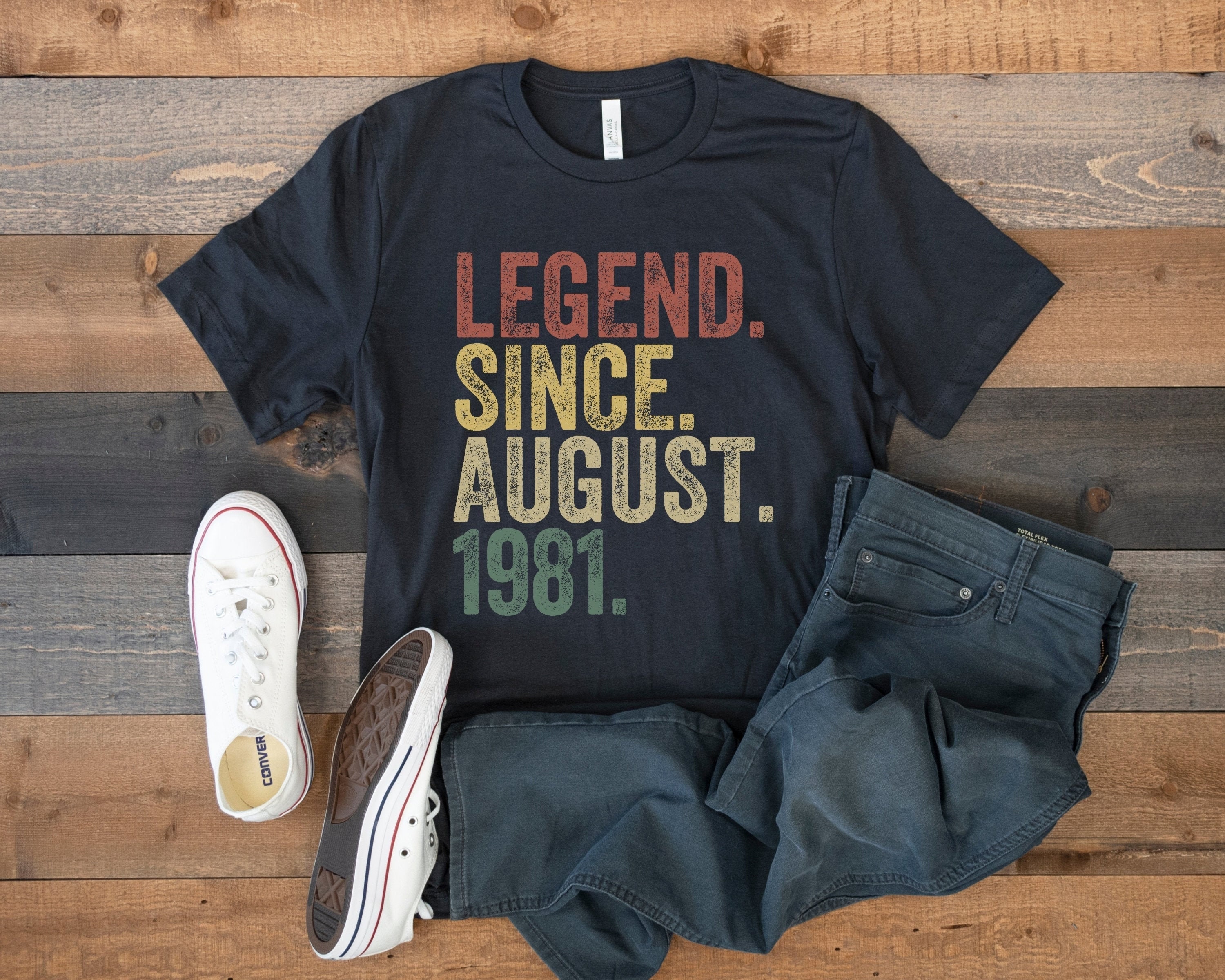 Legend Since August 1981 Legend Since 1981 Tshirt 40th - Etsy UK