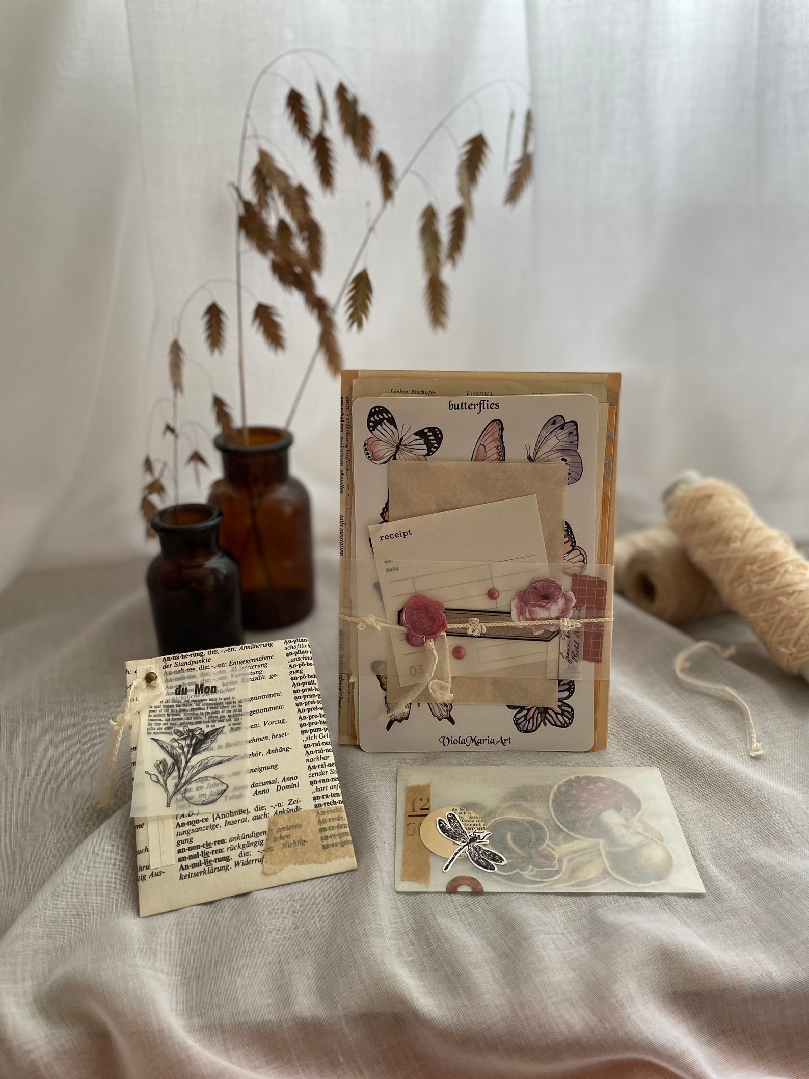 Snail Mail Kit Small Happy Mail Paper Bundle Journal Kit Vintage Papers ...