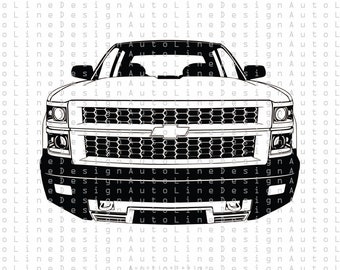 Chevy silverado svg | Etsy