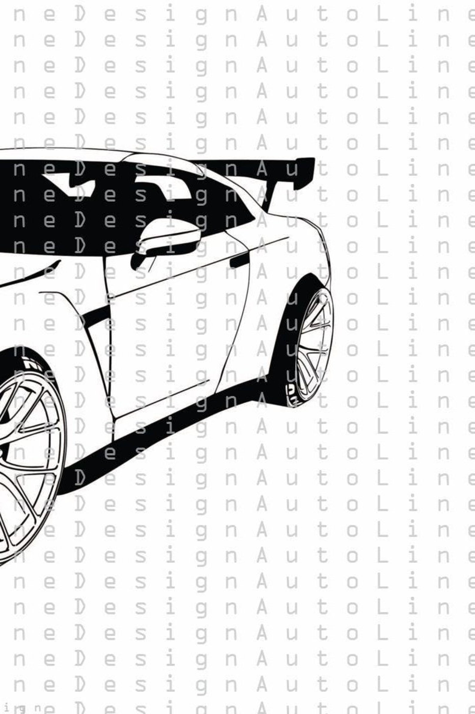 Nissan GTR R35 Nismo Svg Pdf Dxf Eps Png Illustration Vector | Etsy