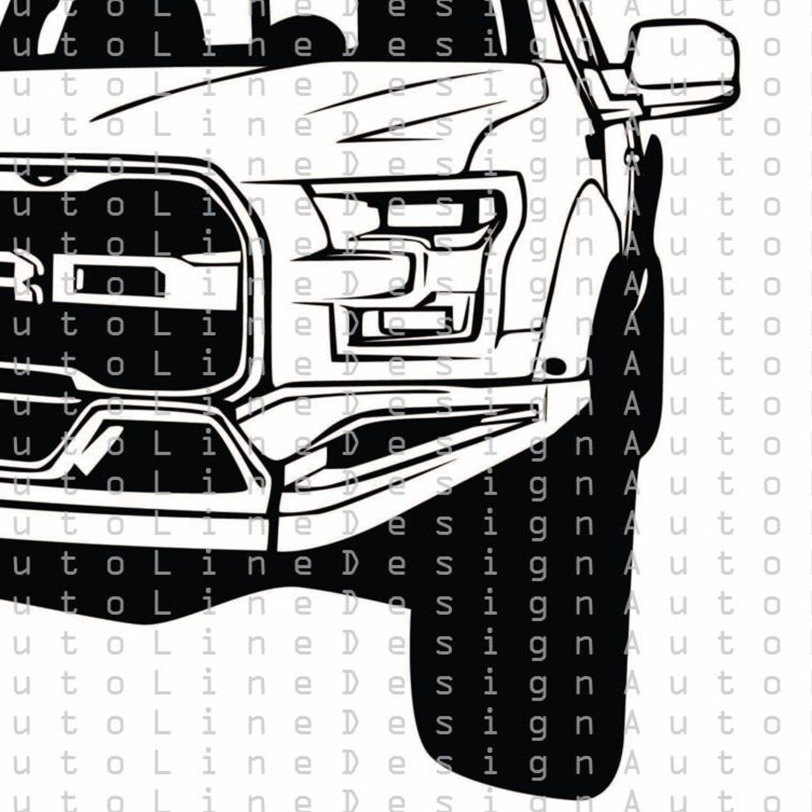 Ford F150 Raptor Super Duty Offroad 4x4 F series Truck Svg Pdf | Etsy