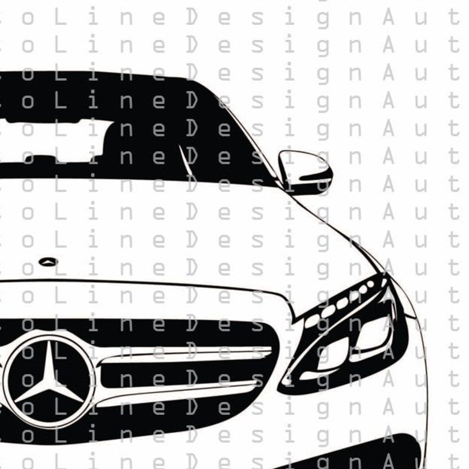 Mercedes Benz C63 S AMG W205 Tuning Racing Svg Pdf Dxf Eps Png | Etsy