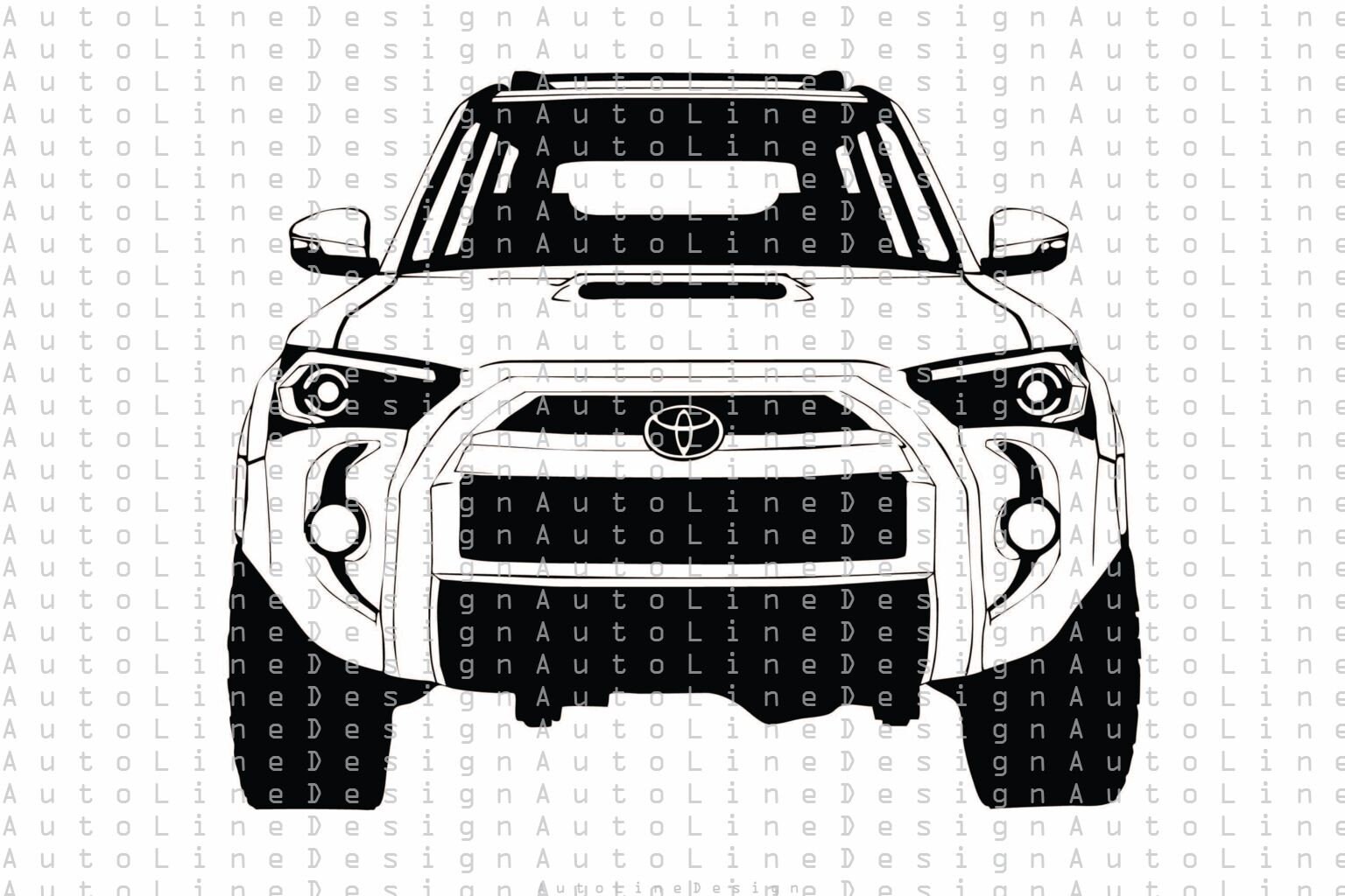 Toyota 4Runner TRD Pro SR5 Hilux Surf 4x4 Svg Pdf Dxf Png Eps | Etsy