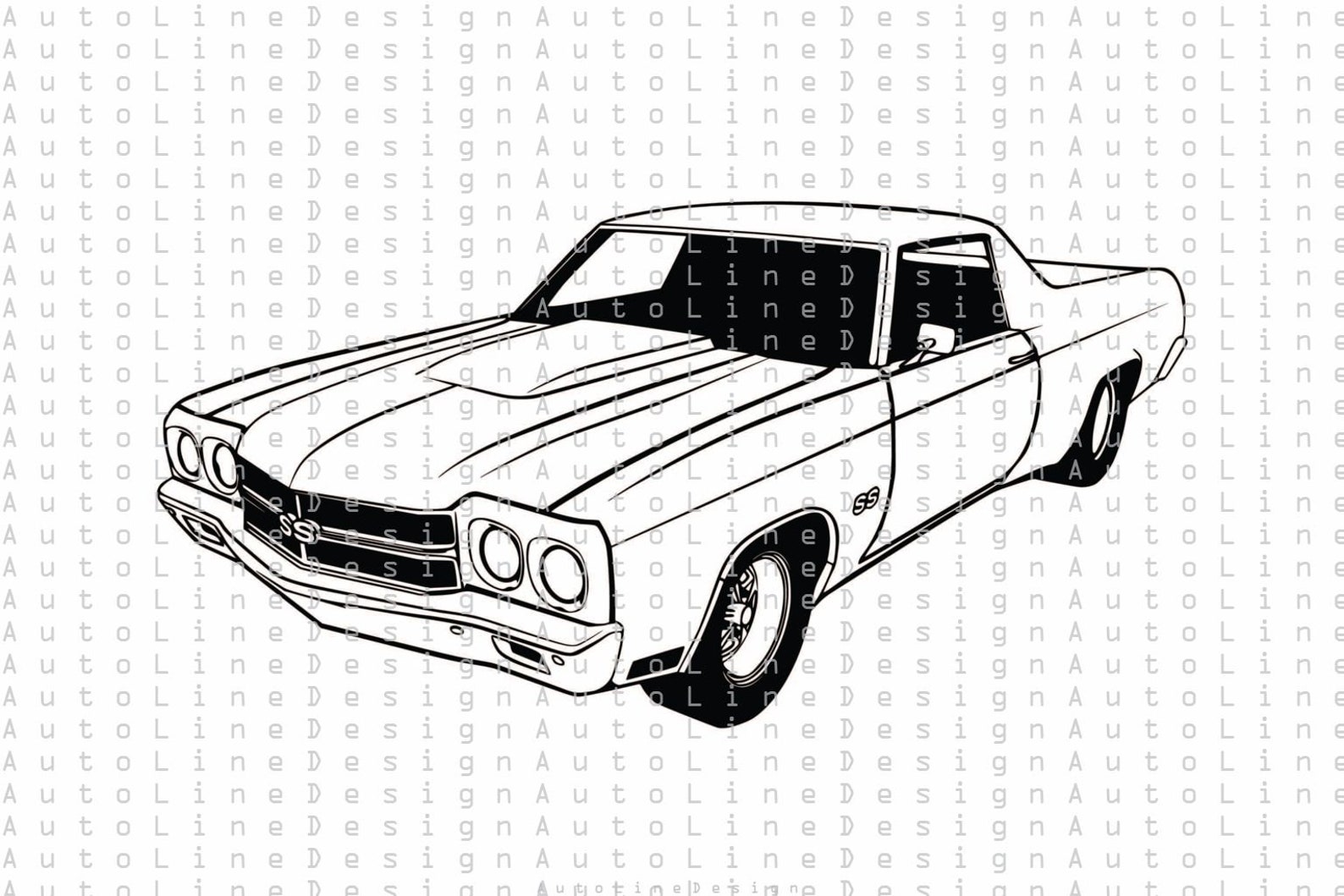 El Camino Car Coloring Pages Sketch Coloring Page