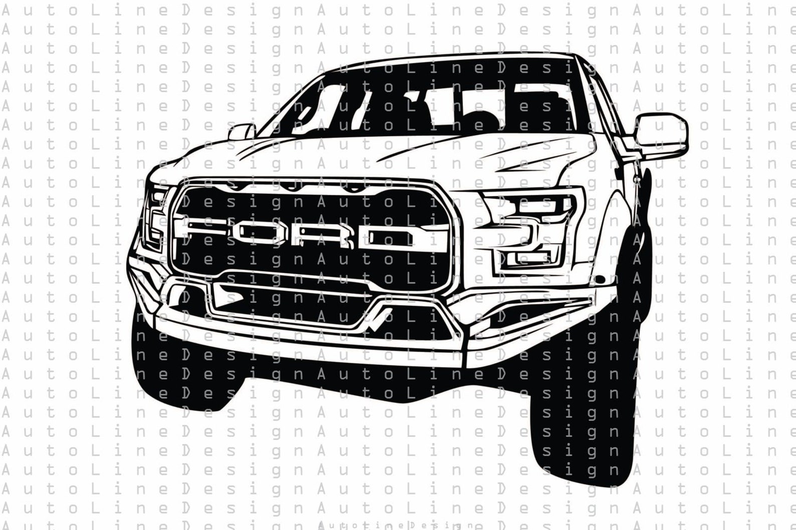 Ford F150 Raptor Super Duty Offroad 4x4 F series Truck Svg Pdf | Etsy