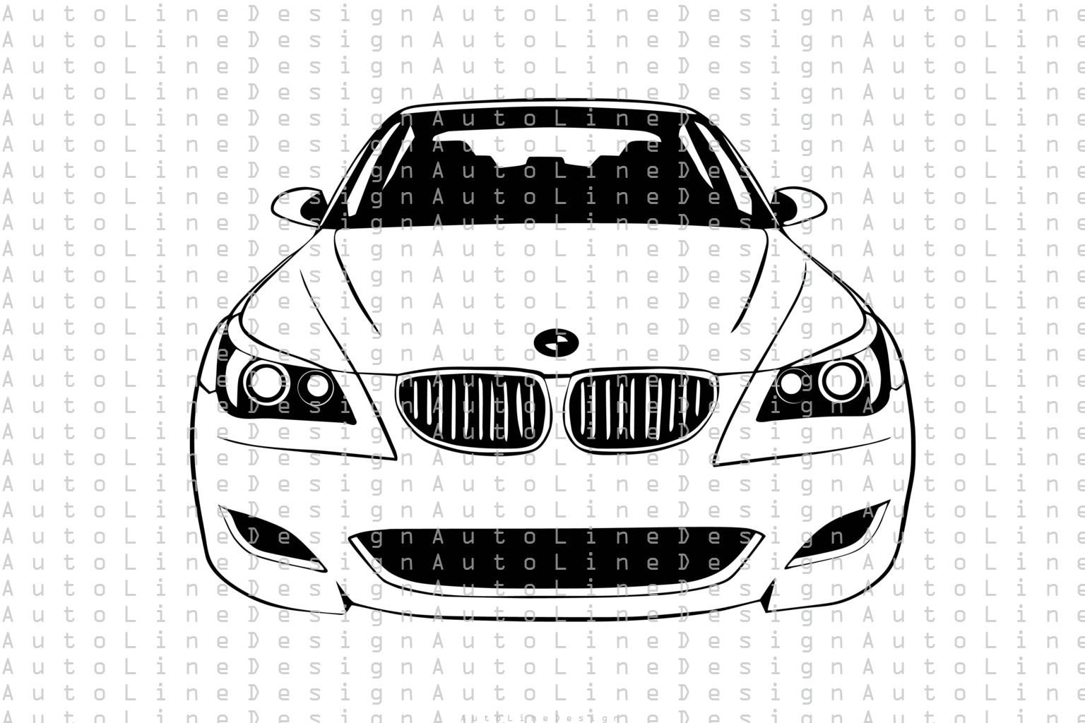 BMW M5 E60 E61 Stance Lowrider Tuning Drift Svg Pdf Dxf Eps | Etsy