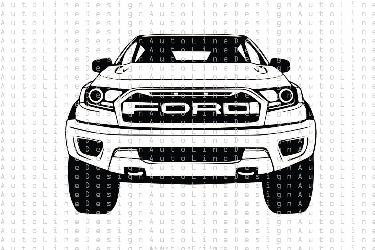 Ford Ranger Raptor Offroad 4x4 F series Truck Svg Pdf Dxf Eps | Etsy