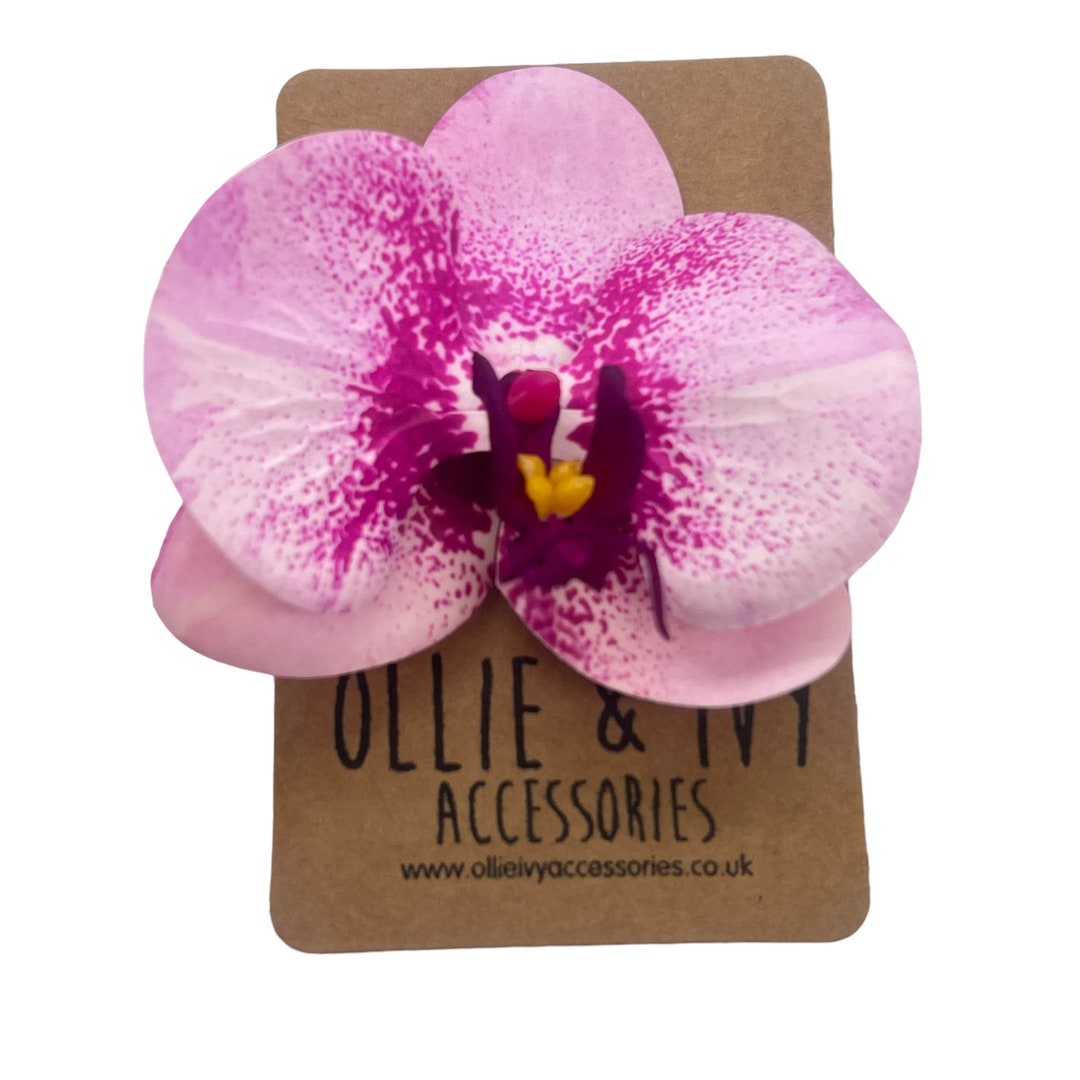 Tropical Light Pink Orchid Hair Clip. Flower Hair Clip. Hair Flowers ...