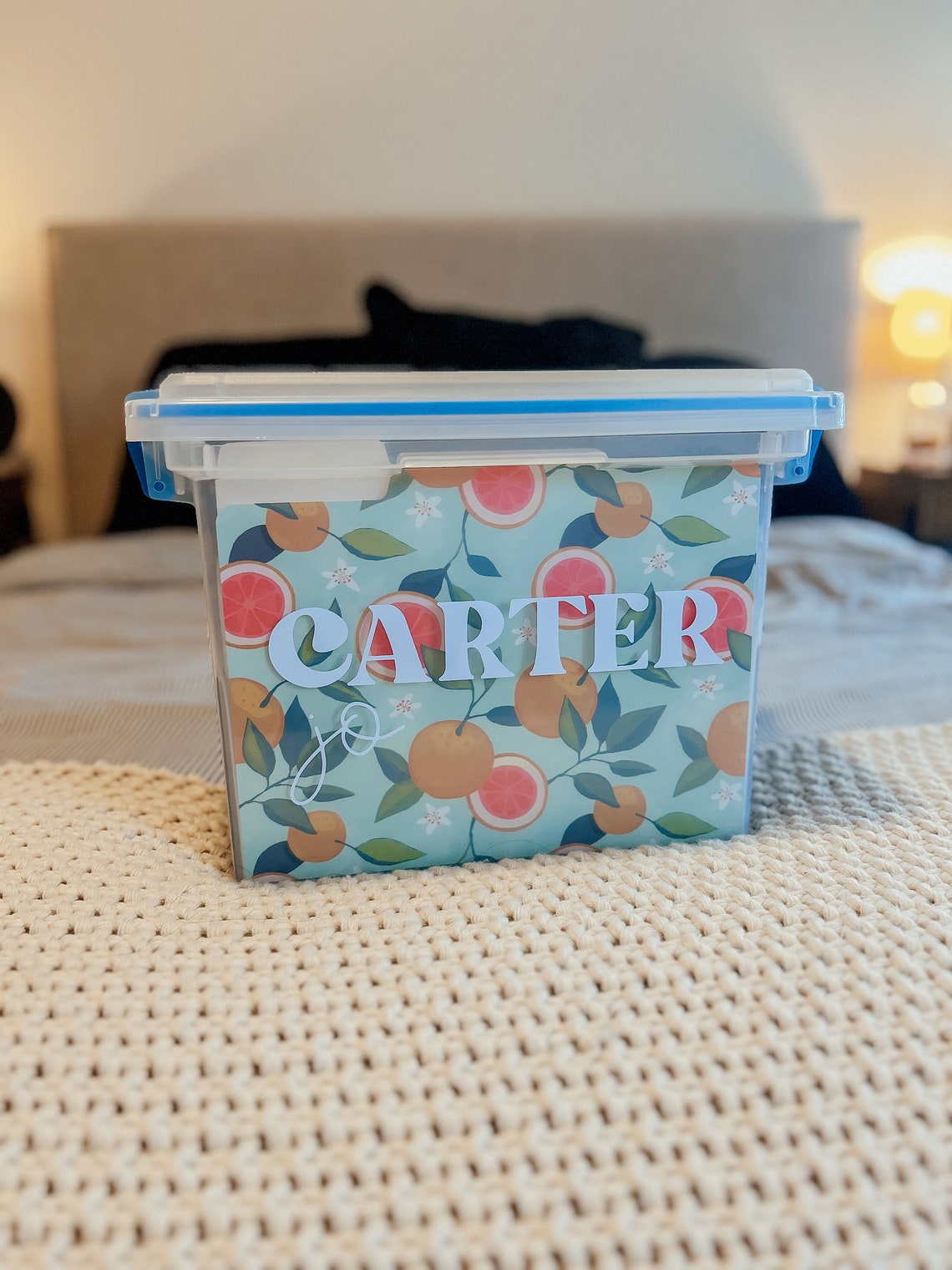 Kids Memory Box, Kids File Box, Milestone Tote, Memory Box, School ...