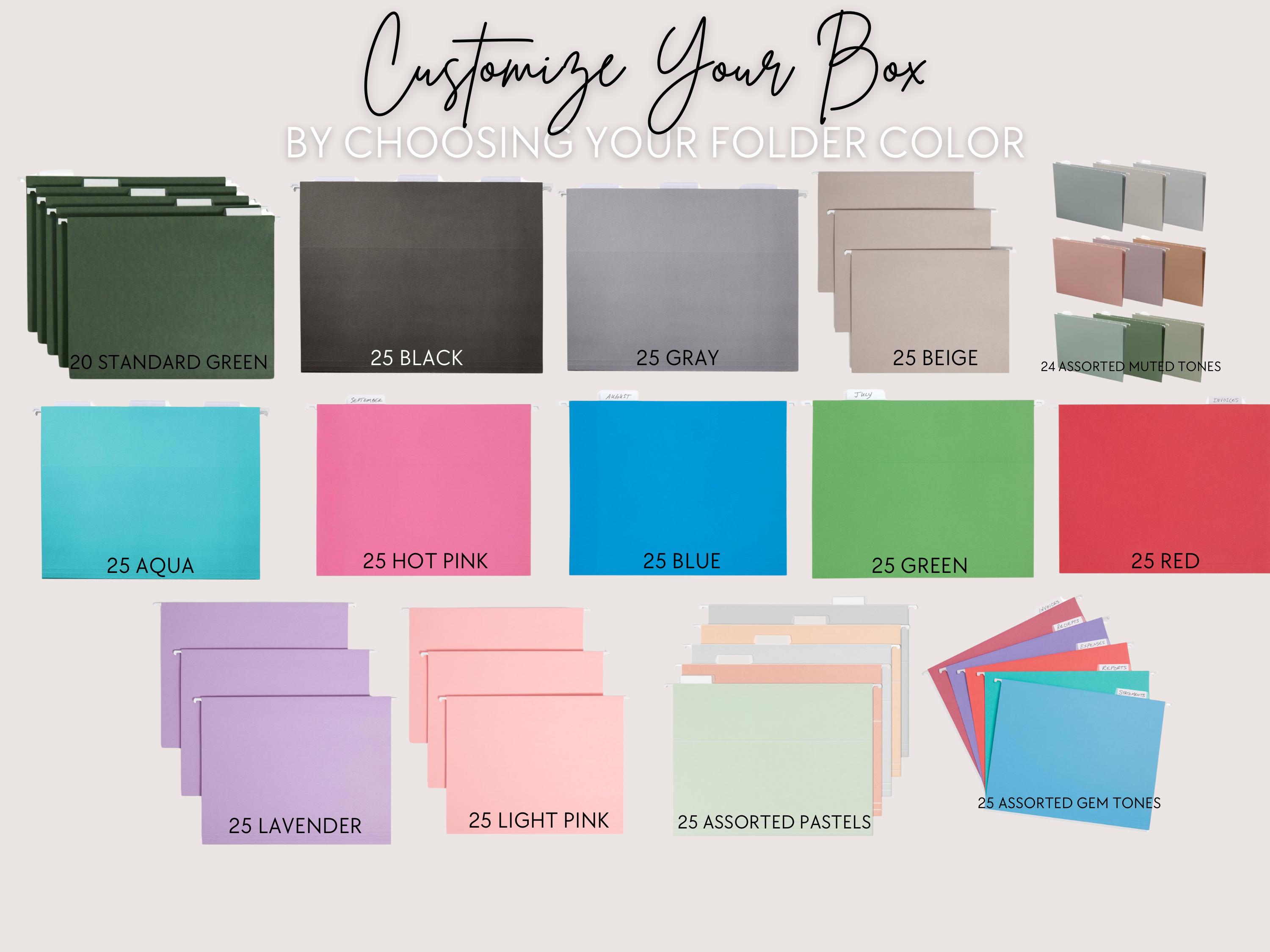 Custom File Box, Family Document Box, Household Document Box, Household ...