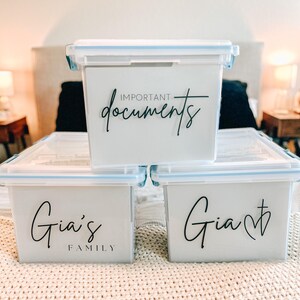 Custom File Box Labels, DIY Family Document Organizer Kit - Etsy