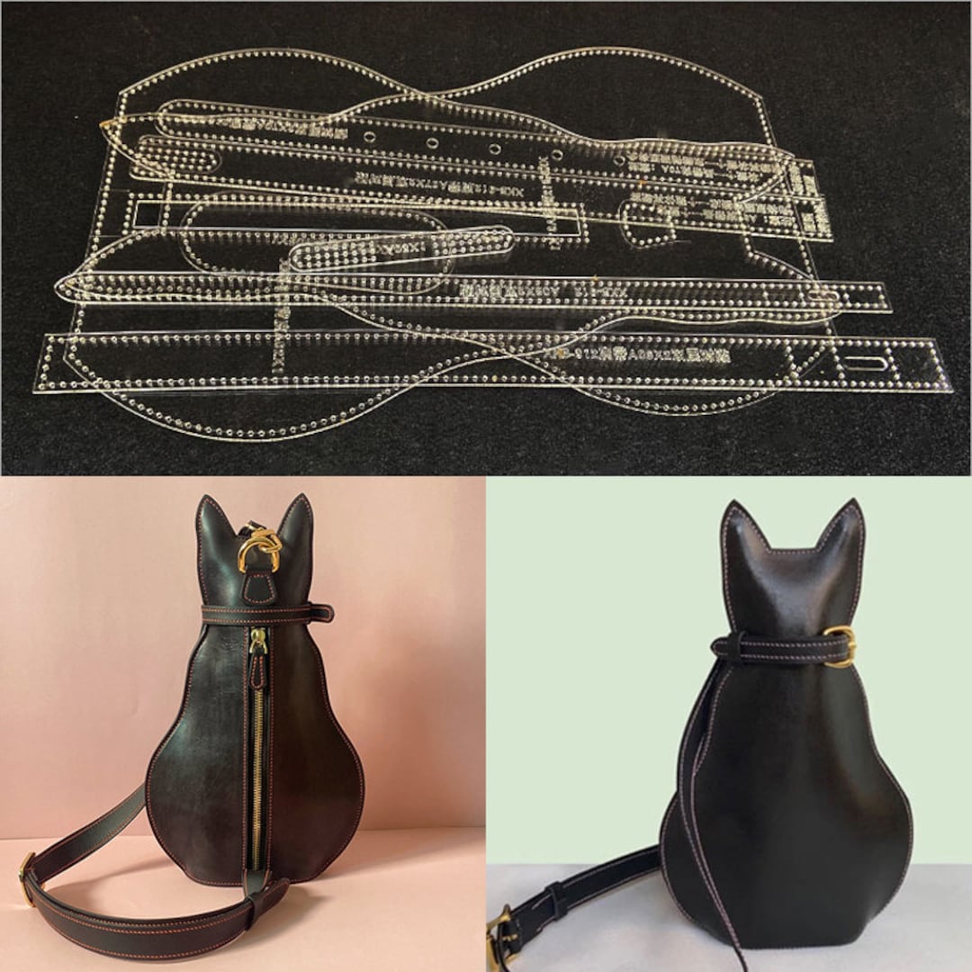 Cat Chest Bag Pattern Acrylic Template - Etsy Canada