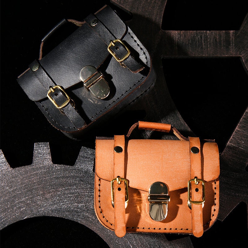 Leather Mini Bag DIY Kit. Airpods Case Craft Kit. Miniature - Etsy