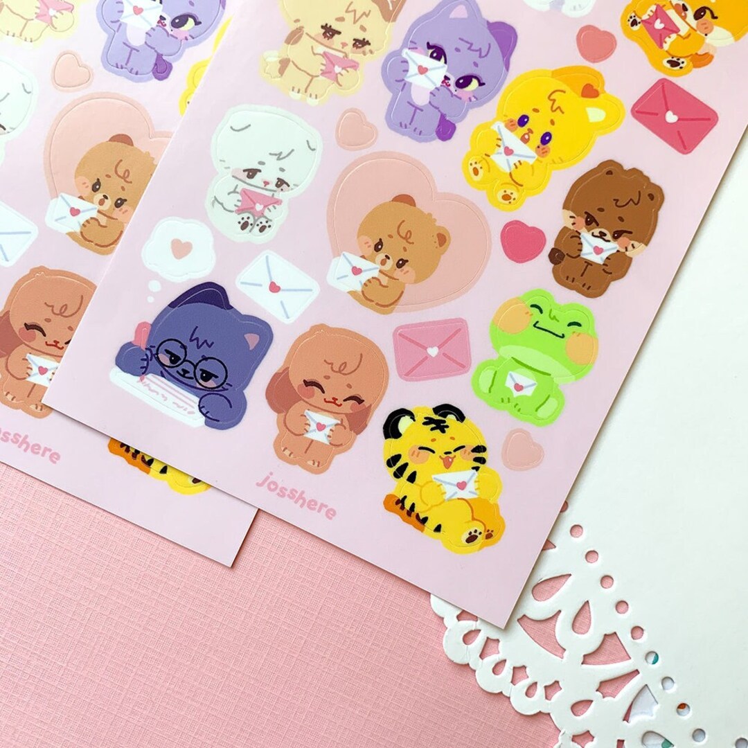 Love Letter Tiny SVT Sticker Sheet - Etsy
