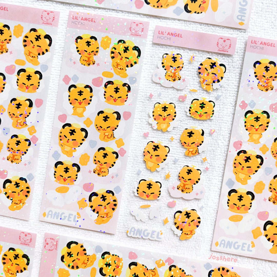 Lil' Angel Hochi Holo Sticker Sheet - Etsy