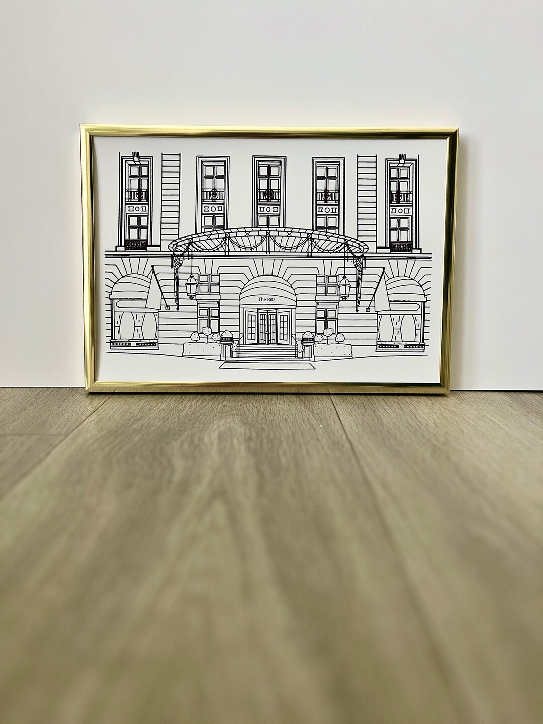 Personalised the Ritz Line Illustration | Custom Proposal Sketch ...
