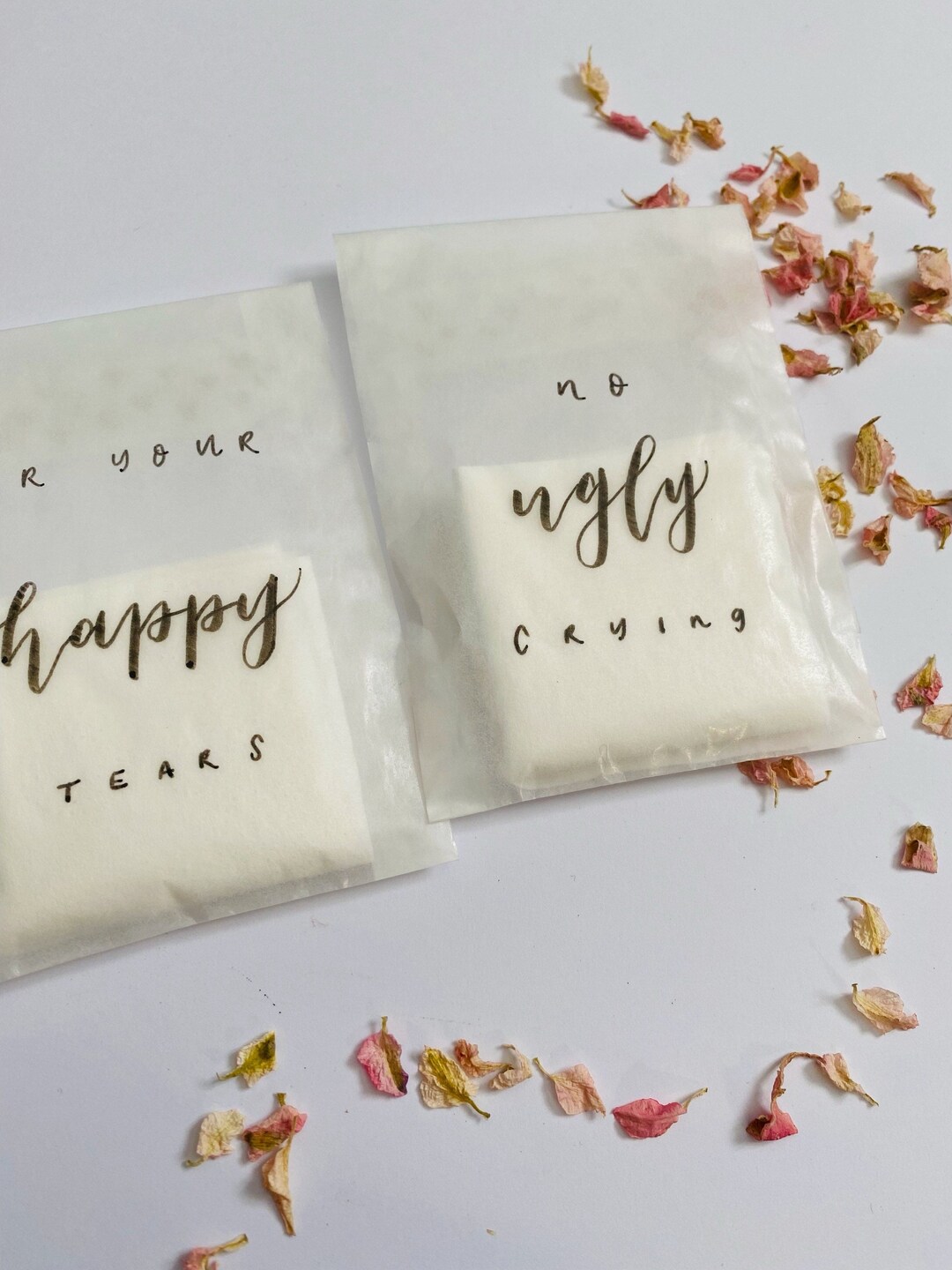 Individual Wedding Tissue No Ugly Crying Tissue Bridesmaid Box Gift ...