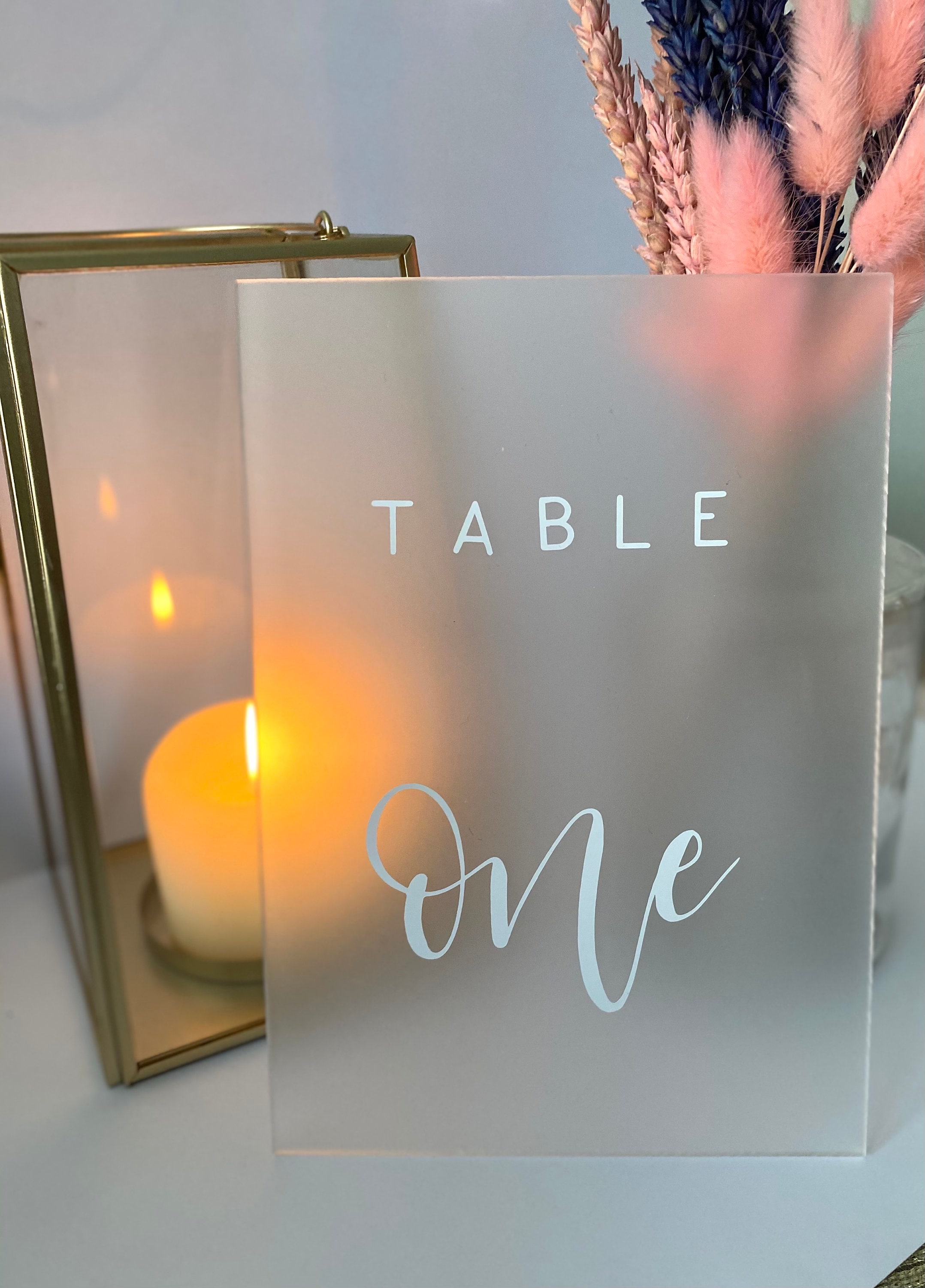 Frosted Perspex Table Numbers Wedding Table Numbers - Etsy UK