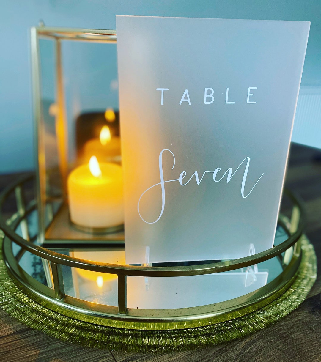 Frosted Perspex Table Numbers | Wedding Table Numbers | Perspex Wedding Signs | Frosted Perspex ...