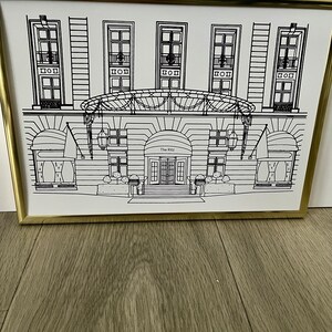 Personalised the Ritz Line Illustration | Custom Proposal Sketch ...