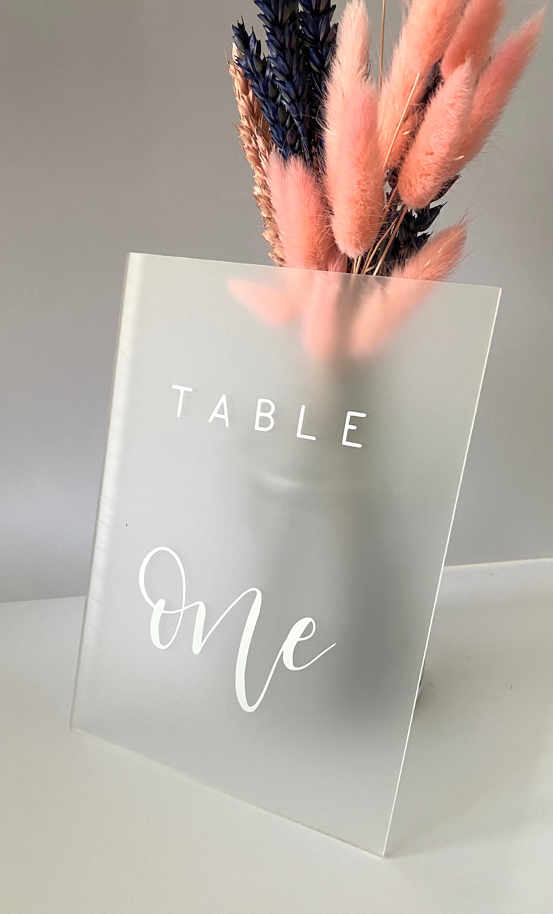 Frosted Perspex Table Numbers Wedding Table Numbers - Etsy UK