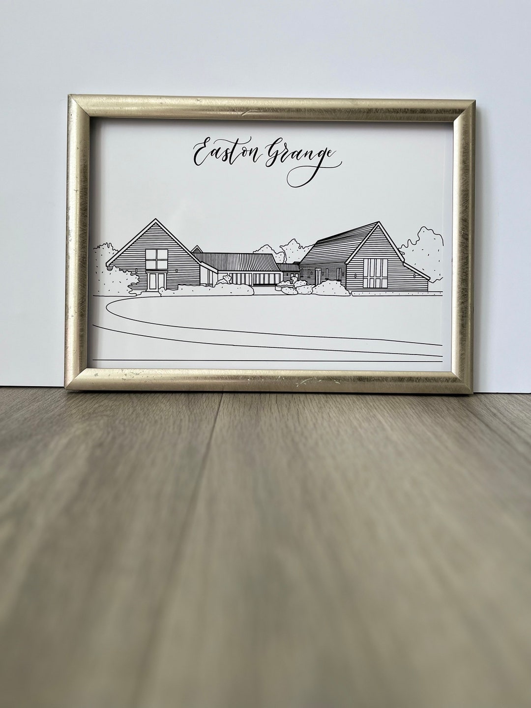 Easton Grange Venue Drawing | Line Drawing Venue Illustration | Bespoke ...