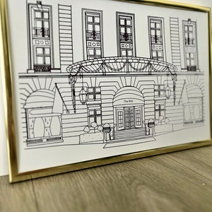 Personalised the Ritz Line Illustration | Custom Proposal Sketch ...