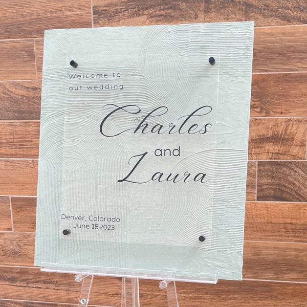 Plexiglass Wedding Sign - Etsy