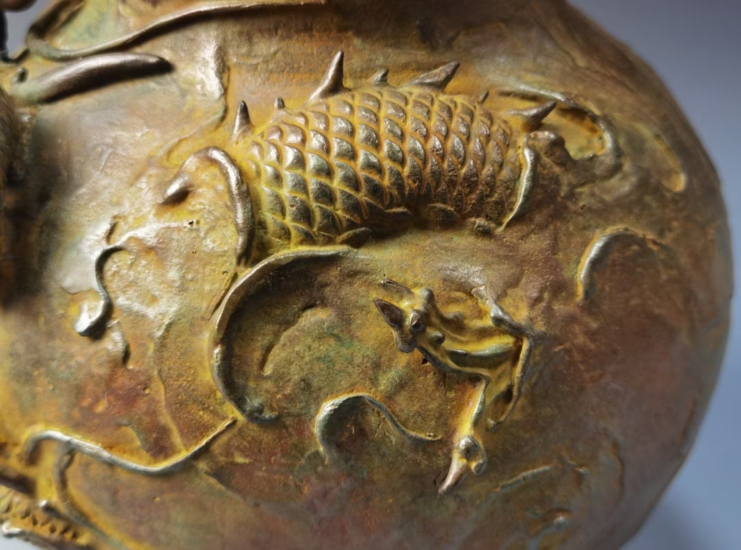 Antique Japanese Copper Vase by Takashi Omori Home and Office ...