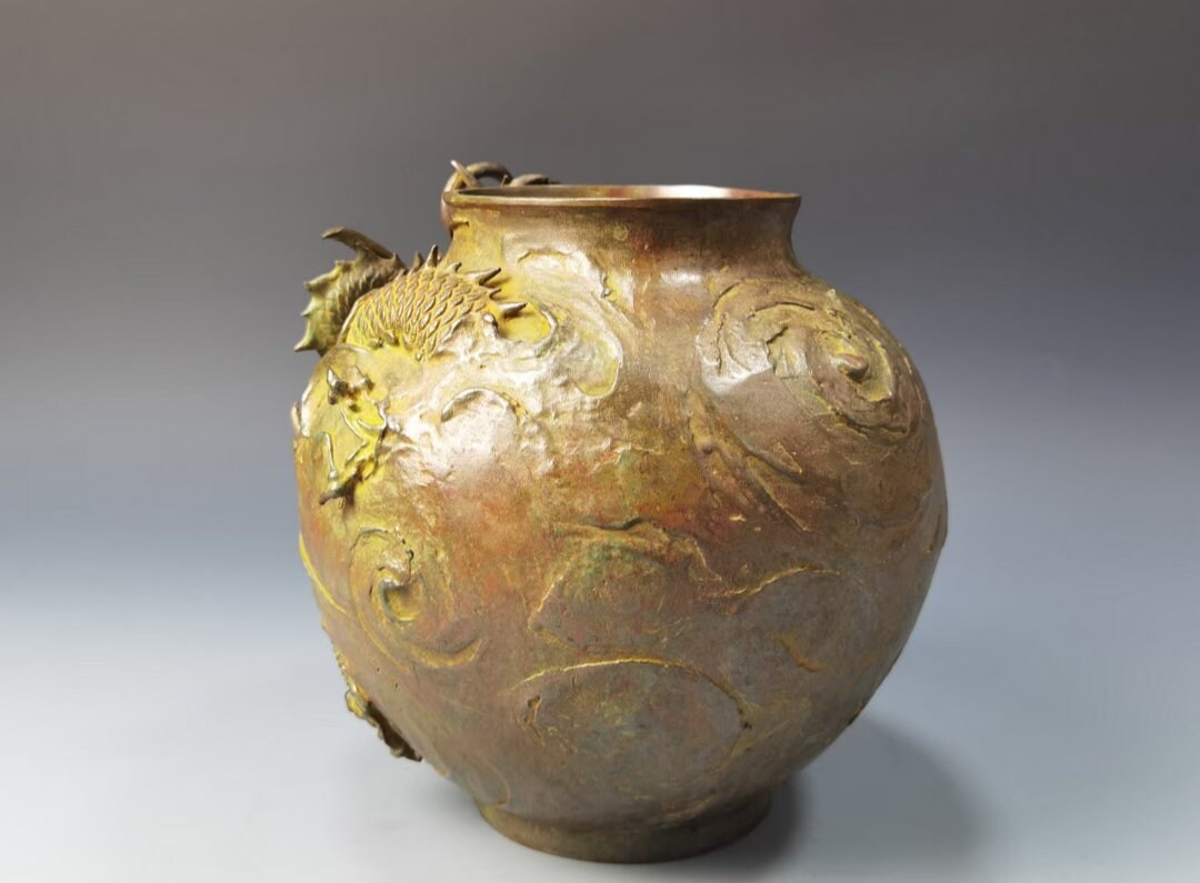 Antique Japanese Copper Vase by Takashi Omori Home and Office ...