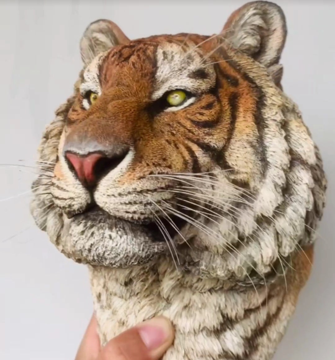 1:3 Siberian Tiger Resin Home Decorations Office Decoration - Etsy