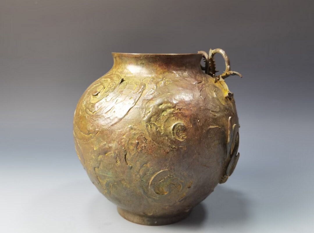 Antique Japanese Copper Vase by Takashi Omori Home and Office ...