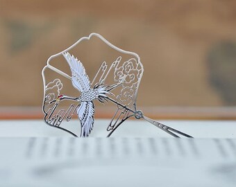 Crane Bookmark - Etsy